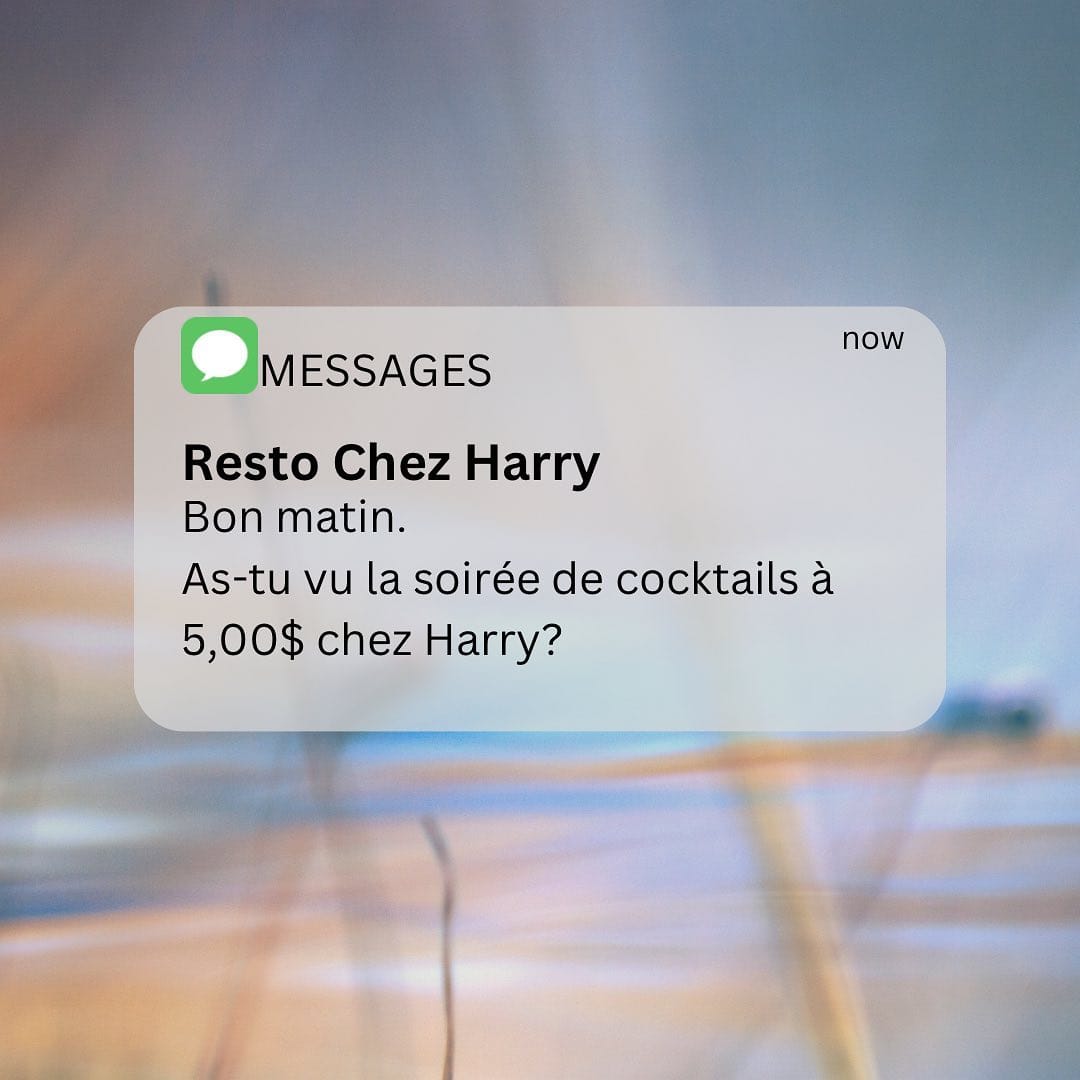 Menu - Chez Harry
